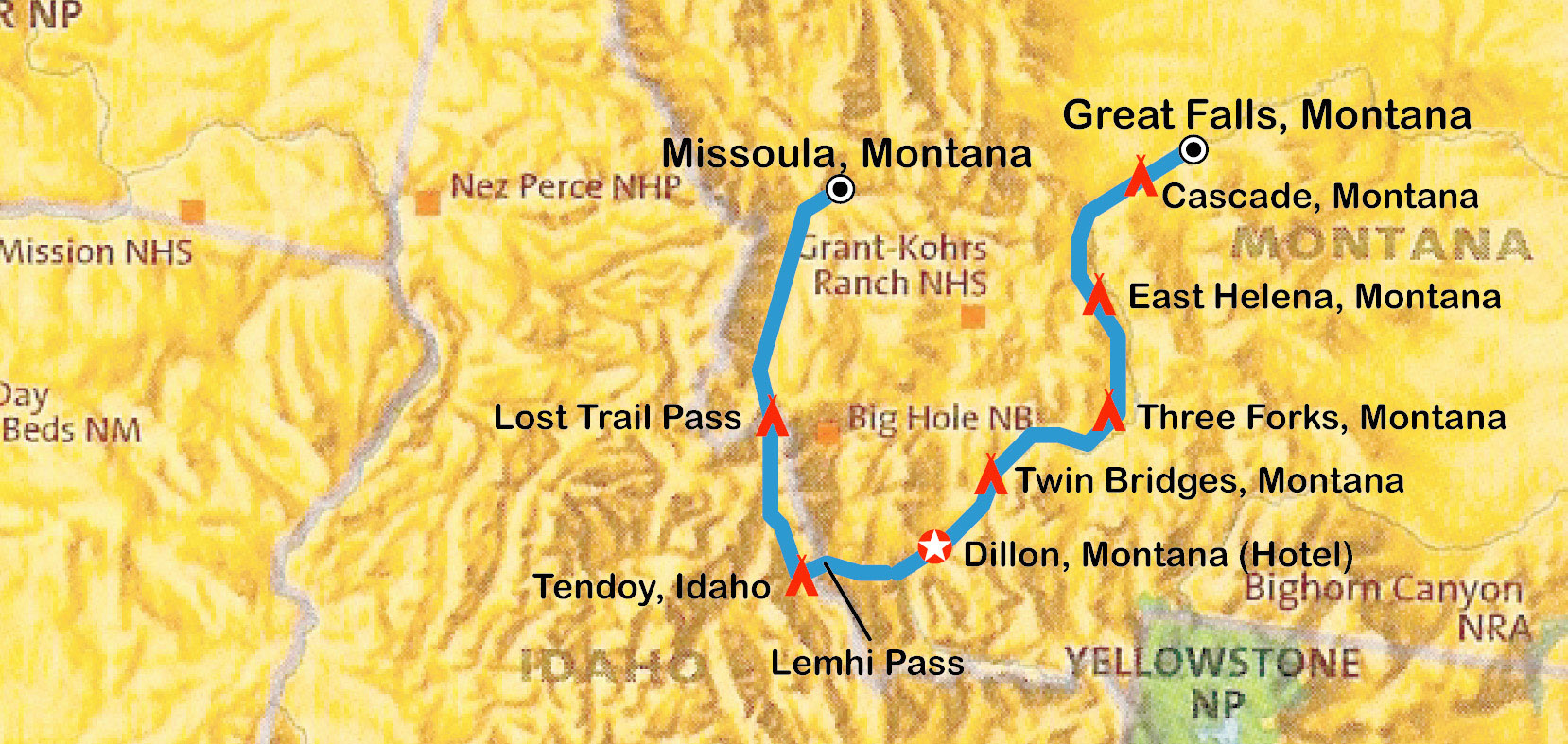 Bucky And His Bike - The Lewis and Clark Trail - Up Through the ...